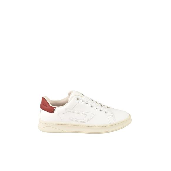 Diesel | Shoes | Diesel White Leather Laceup Sneakers | Poshmark